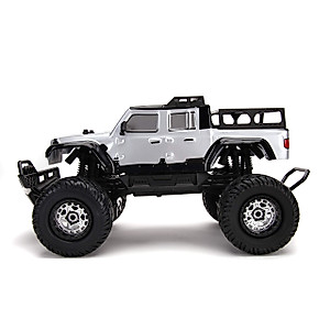 Jada Toys Fast & Furious F9 1:12 4x4 2020 Jeep Gladiator Elite RC Remote Control Car 2.4 GHz, Toys for Kids and Adults, Black