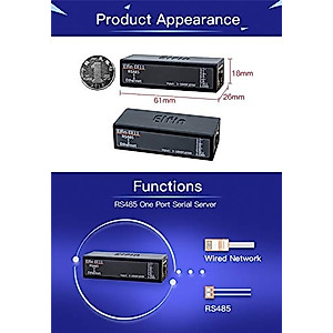 FH HF Serial Port RS485 to Ethernet Device Server Module Support Elfin-EE11 TCP/IP Telnet Modbus TCP Protocol (Single Serial Server)