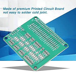 Adapter Board for Raspberry Pi, Test Board for Raspberry Pi IO Port Adapter Sensor Test Module Board for Test The Working Status