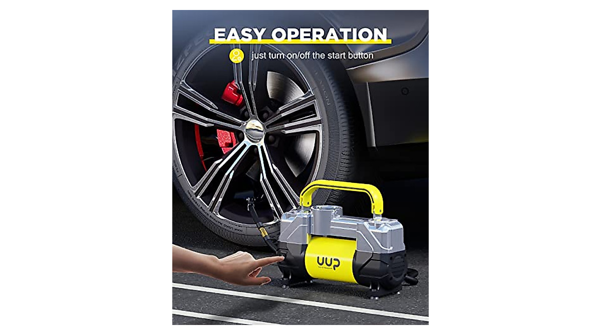 UUP Tire Inflator: 150 PSI Heavy Duty Air Compressor