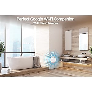 Google WiFi Wall Mount 3 Pack, WiFi Accessories for Google WiFi 1st Generation System and Google WiFi Router Without Messy Wires or Screws (White(3 Pack))