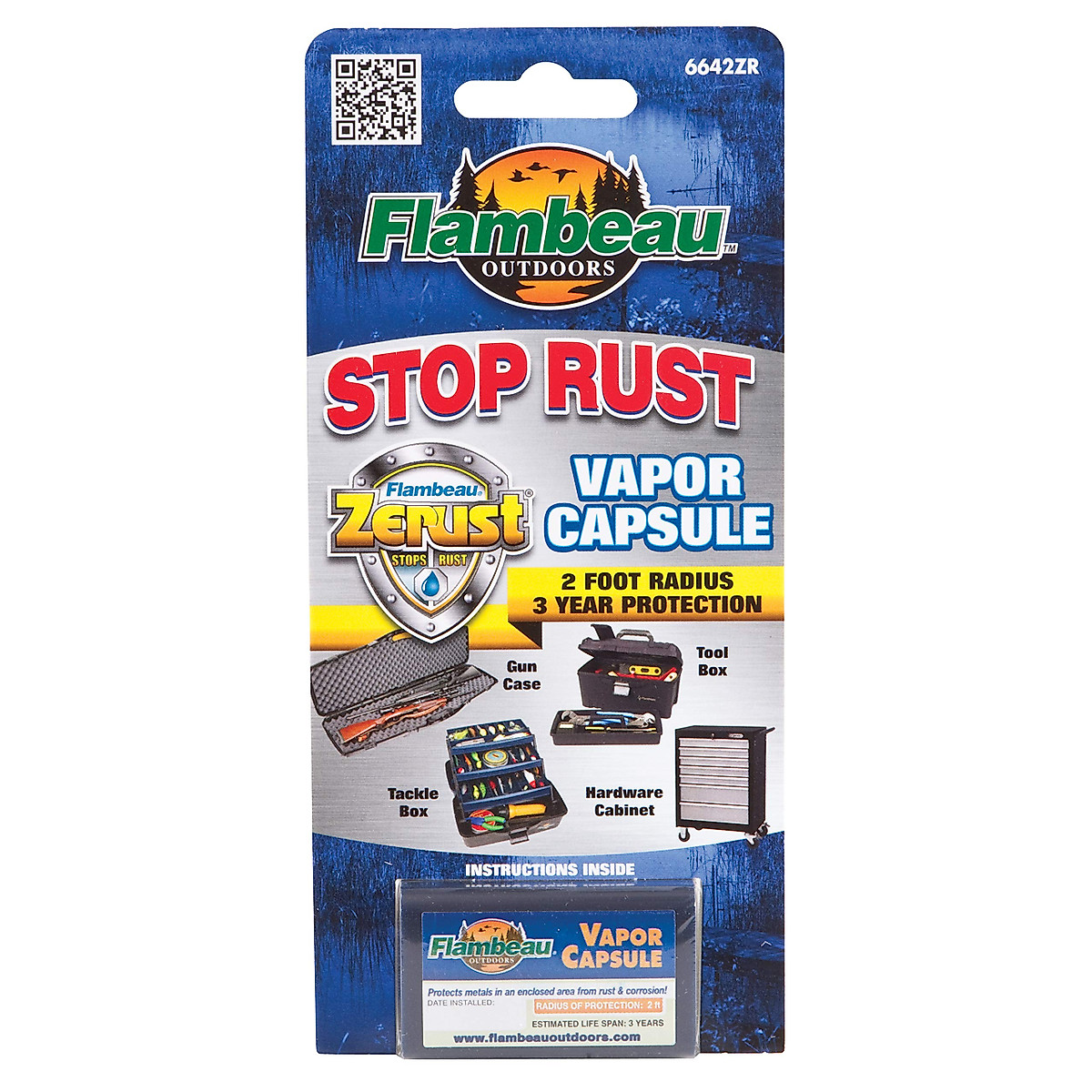 Flambeau Outdoors Flam Zerust Capsule Inhibits Rust - 6642ZR