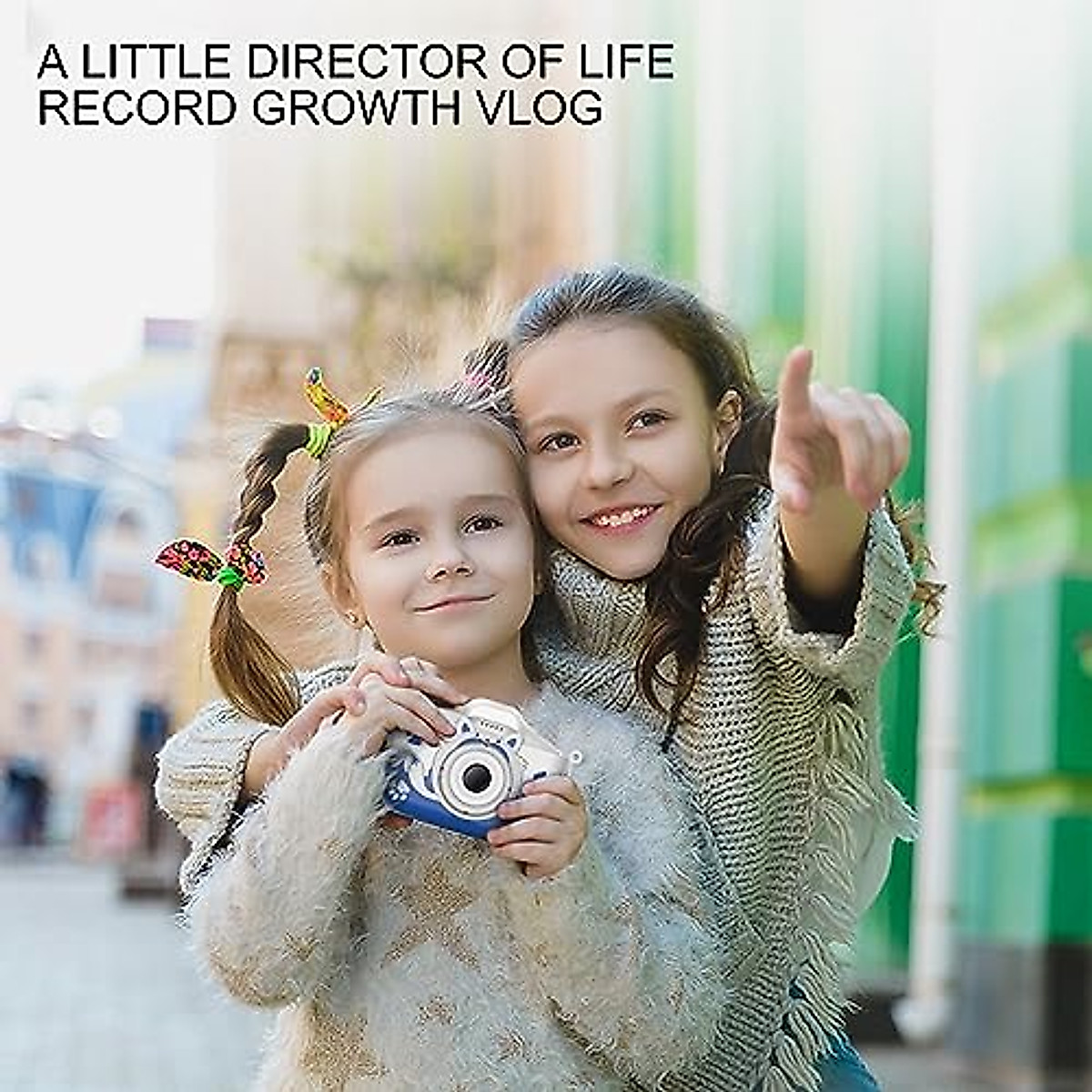 Kids Camera, 40MP Photo USB Charging Autofocus Children Camera 2in IPS Screen for People Aged 6 and Above for Party (Blue)