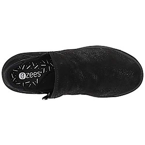 BZees Women's Domino Ankle Boot, Black Fabric, 8