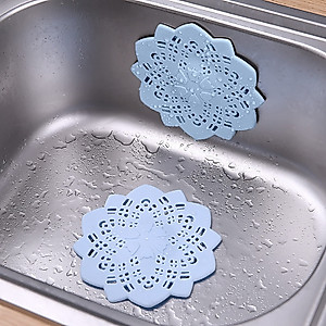 Small Sink Plunger Star Bathroom Drain Hair Catcher Bath Stopper Plug Sink Strainer Filter Shower Kitchen Sink Pads