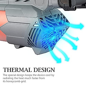 Ukoke 20V (120 MPH 458 CFM) Cordless Leaf Blower- 2.0 Ah Brushless Leaf Blower Lithium Battery and Charger Included, for Blowing Snow Debris, Leaves, and Dust