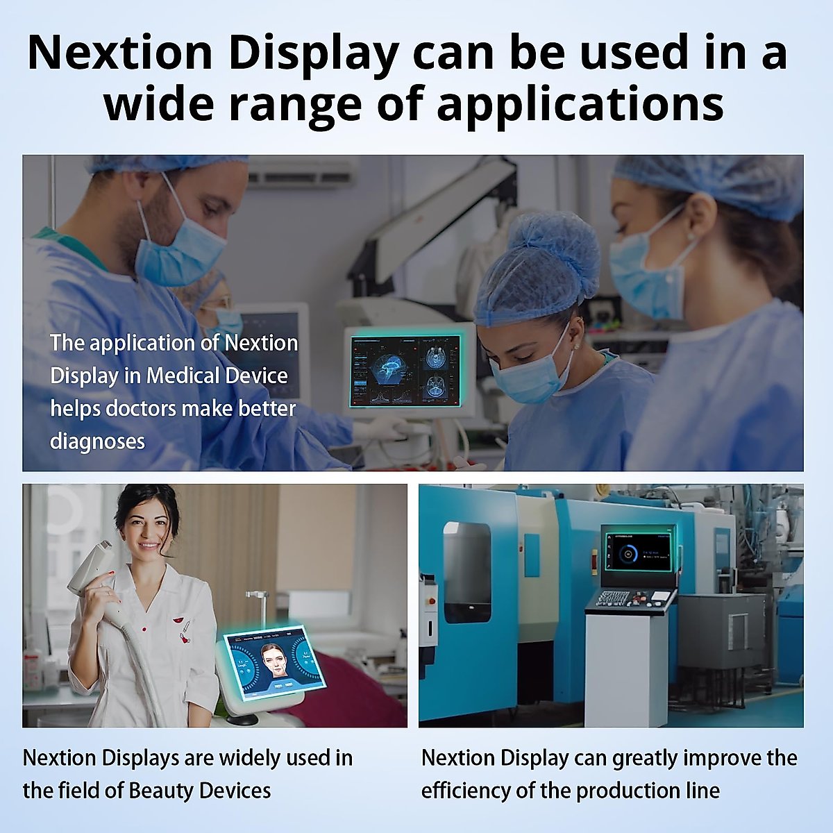 Nextion 5.0″ Basic HMI Display Module NX8048T050 LCD-TFT RGB 65K Resistive Touch Screen 800×480 Compatible for Arduino and Raspberry Pi, Suitable for 3D Printers, Vehicle HMI, Beauty Device, etc.