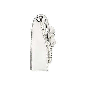 Mulian LilY Premium Floral Lace Satin Pearl Top Handle Clutch Handbag With Detachable Chain flower wedding Bridal Bag White M029