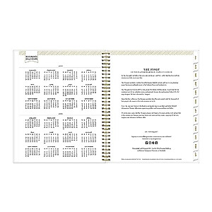 2023-2024 Day Designer Weekly/Monthly Planning Calendar, 8-1/2" x 11", Poppy Garden, July 2023 to June 2024, 142522