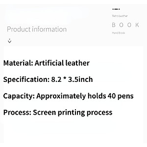 ISOLAY Large Capacity Pencil Case Durable Lightweight Pencil Box Portable Makeup Bag with Handle Gift for Women (Style F)