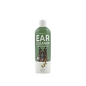 Bark 2 Basics Dog Ear Cleaner, 16 oz - All Natural, Witch Hazel, Gentle Aloe Vera and Chamomile Extract Base, Breaks Through Tough Wax