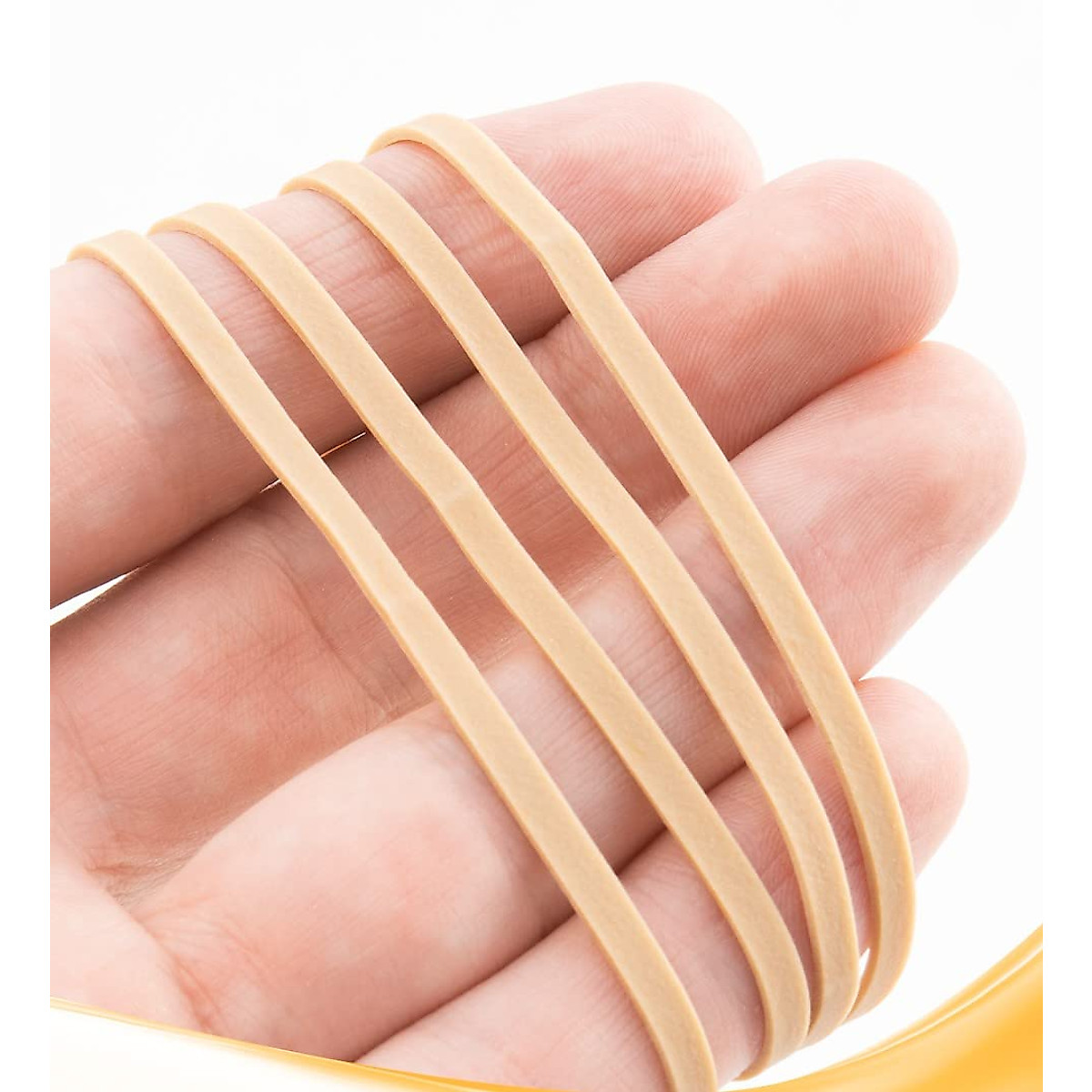 BILINNY Rubber Bands Size 33 - 5 lb. Bulk Pack Made in USA - Tan Color - 3.5 X 1/8 inches RubberBands