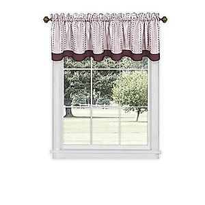 Achim Home Furnishings Westport Valance 58 x 14 - Burgundy