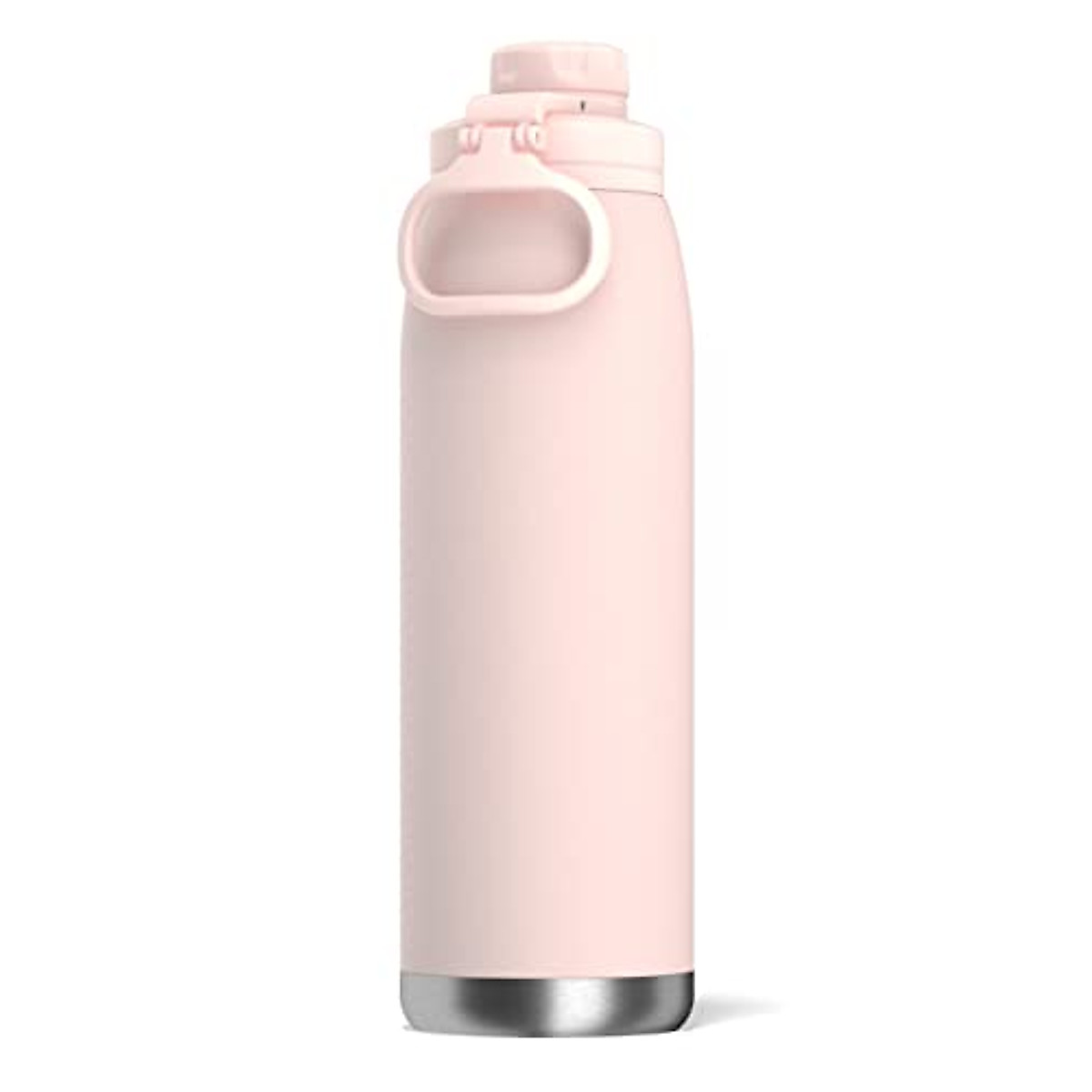 Hydrapeak 40 oz Insulated Water Bottle with Chug Lid - Leak Proof and Spill Proof Double Walled Vacuum Insulated Stainless Steel Water Bottles, Cold for 24 Hours | Hot for 12 Hours (Seashell)