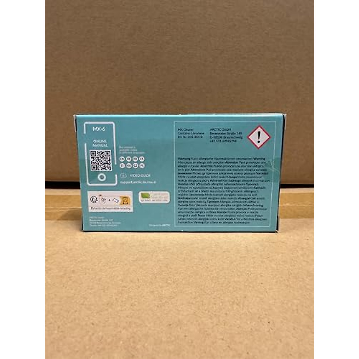 ARCTIC MX-6 (4 g, incl. 6 MX Cleaner) - Ultimate Performance Thermal Paste for CPU, Consoles, Graphics Cards, laptops, Very high Thermal Conductivity, Long Durability, Non-Conductive