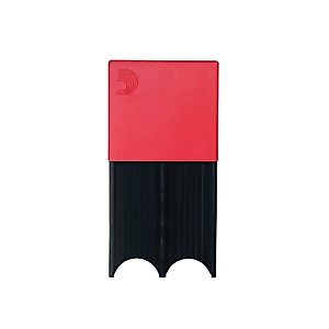 D’Addario Woodwinds Reed Guard - Sax & Clarinet Reed Case - Fits Reeds for Bass Clarinet, Contrabass Clarinet, Tenor Saxophone, & Baritone Saxophone - Holds 4 Reeds - Prevents Warping - Red