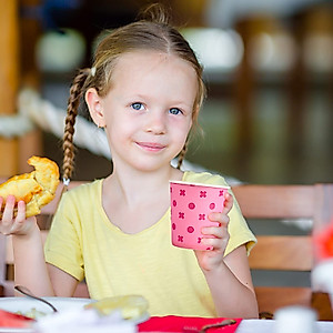 LITOPAK 540 Pack 5 oz Disposable Paper Cups, Pink and Blue Disposable Paper Snack Cups, Small Mouthwash Mugs for Home, Bathroom, Picnic, Party, and Events