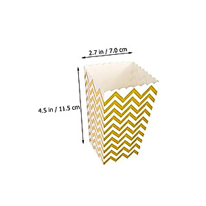ULTECHNOVO 30pcs Popcorn Boxes Popcorn Box Mini Popcorn Boxes Gift Box Mini Foods Birthday Party Paper Supplies Popcorn Bucket Paper Popcorn Bags Food Grade Paper Food Paper Container
