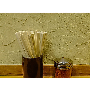 KingSeal 8 Inch Natural Poplar Wood Chopsticks, Indiv. Wrapped in Paper Sleeve, Bulk Pack - 80 Pairs (2 Packs of 40 Pairs)