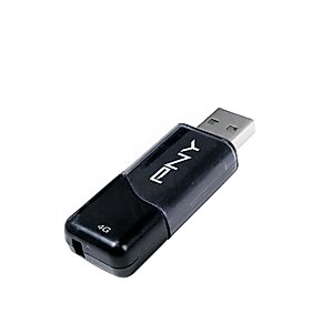 PNY Attache III 4 GB USB 2.0 Flash Drive P-FD4GBATT03-GE (Black)