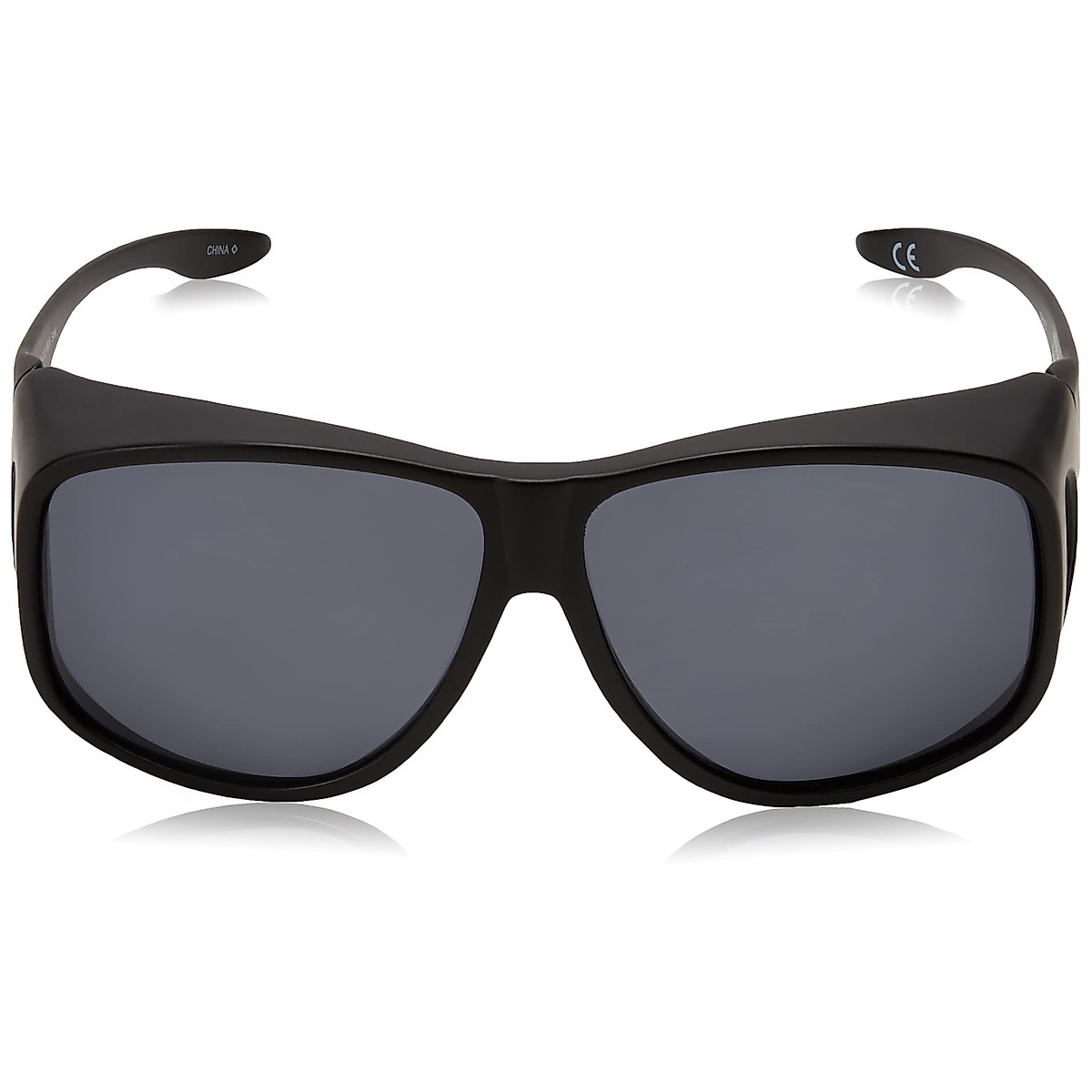 Dioptics unisex adult Solar Shield-classic Fits Over Sunglasses, Grey, 66 mm US