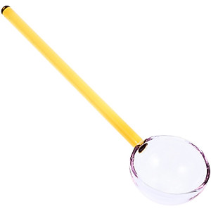 CALLARON Clear Spoons Glass Spoon Espresso Spoons Teaspoon Stirring Spoon Rod Handled Coffee Stirrers Mixing Spoon for Salt Sugar Tea Coffee Cocktail Cold Drink Glass Spoons