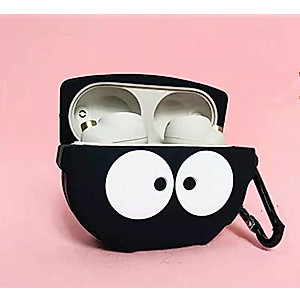 AOLABOKY Cute Shiba Inu/Shark Case for Sony WF-1000XM4 Case Silicone Earphone Protective Case with Hook Gifts Suitable for Family and Friends (Black)