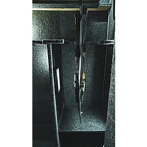 Lockdown Handgun and Tactical Rifle Upper Hanger with Mesh Pockets for Gun Vault Organization, Storage and Security