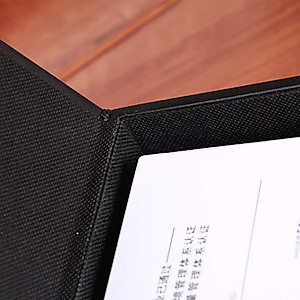 High-end Fashion PU Leather Tissue Box Holder Black with lid, Rectangular Napkin Facial Tissues Holder Dispenser,Home Office Car Tissue Box Cover Decorative Container with Magnetic Bottom (Black)