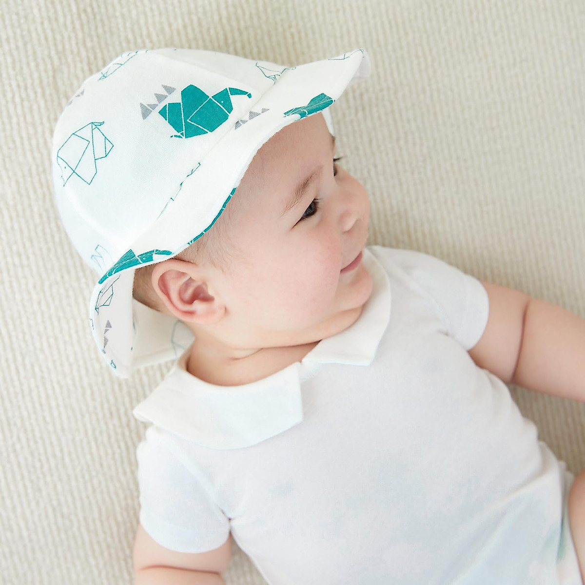 pureborn Baby Hat Newborns Boys Girls Spring Summer Sun Hats Bucket Breathable Cotton Elephant 0-3 Months