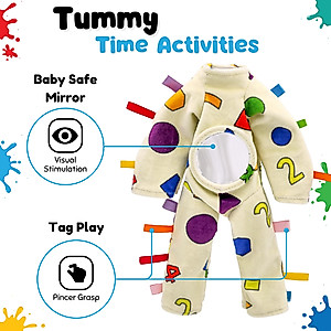 Nobory Toys The Adventure Crew 123 Look at Me Sensory Activity Suit for Infants and Toddlers | Interchangeable with The Adventure Crew Plush Characters | Early Learning Toy