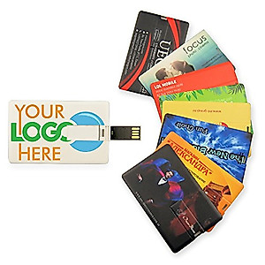 Personalized Credit Card Thumbdrive Custom DIY Logo USB Flash Drive (4GB X 20PCS)
