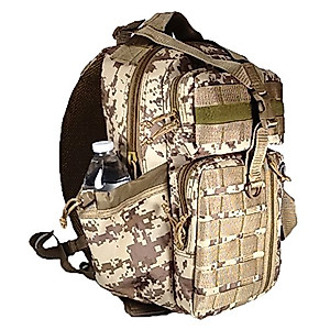 Nexpak 18" 1200cu. in. Tactical Sling Shoulder Hiking Backpack TL318 DMTAN Digital Camouflage