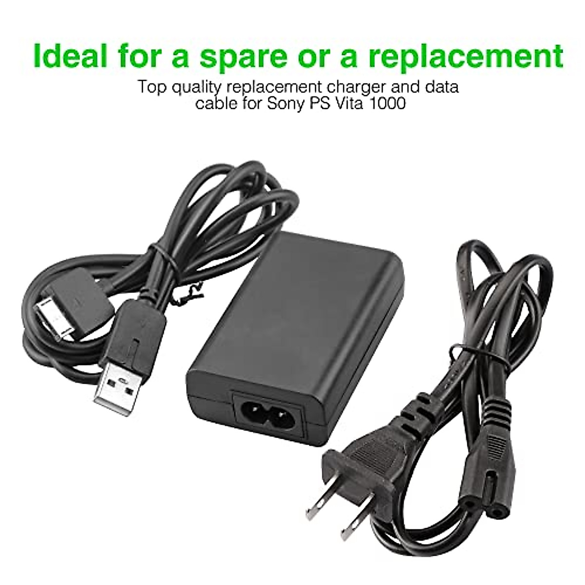 PS Vita Charger, AC Adapter Wall Charger Compatible with Sony Playstation Vita 1000 (Only Compatible with PSV 1000)