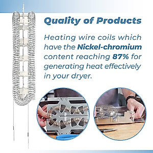MAYITOP Dryer Heating Element Exact fit for Samsung DV40J3000EW/A2-0000, Samsung DV448AEE/XAA-0000, Samsung DV209AEW/XAA-0001 Dryers