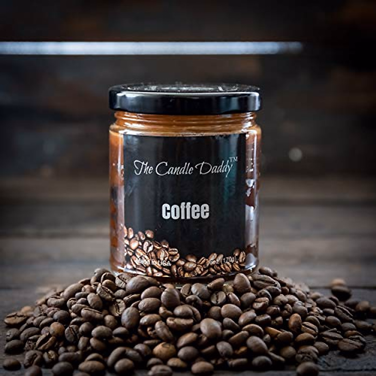 Coffee Scented Candle - 6 oz jar Candle - up to 40 Hour Burn - Hand Poured in Indiana