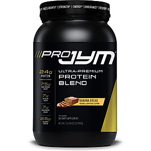 JYM Supplement Science Pro JYM 2lbs Banana Bread Protein Powder | Whey, Milk, Egg White Isolates, & Casein | Muscle Growth, Recovery, for Men & Women (PRJ02BB)