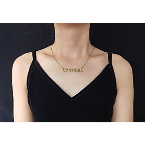 GR859C Halloween Personalized Necklace Name Plate Necklace Gifts for Her Christmas Cobi