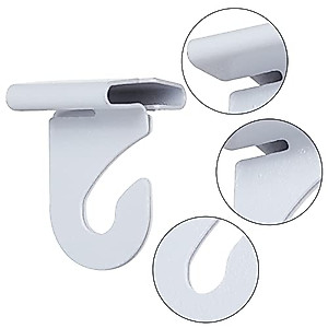 50Pack Drop Ceiling Hooks Aluminum Ceiling Hooks for Hanging Drop Ceiling Clips, T-Bar Track Clip Ceiling Grid Clips for Hanging Classroom Light Plants Office Signs Decorations