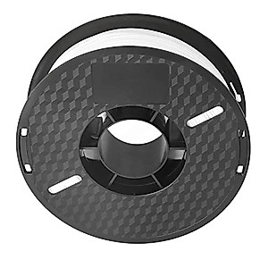 3D Printer Roll Filament, Smokeless Plastic Shell 1kg Spool 1.75mm PLA Print Filament High Accuracy for Industrial Devices(Transparent)