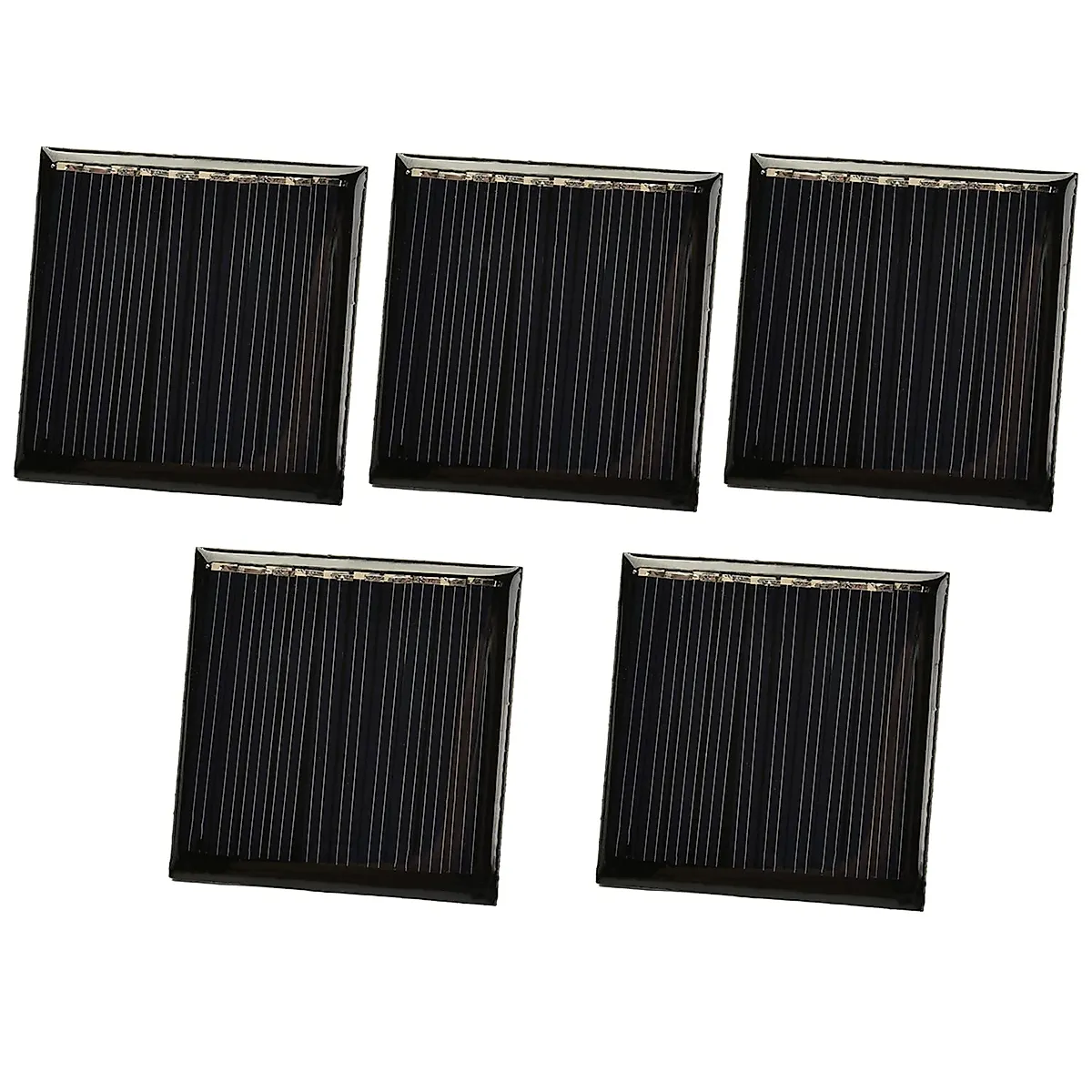 Heyiarbeit 5V 0.25W Polycrystalline Mini Solar Panel Module DIY for Light Toys Charger 45x45mm£¬5Pcs