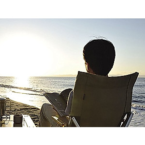 Snow Peak Beach Chair, Collapsible Camping Chair for Campsite, Beach Patio