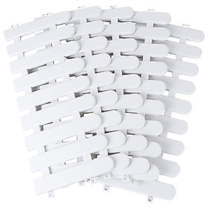 5pcs Christmas Tree Fence White Garden Fence Patio 7.8×19.6inches Yard Fencing Border Flower Plants Tree Guard Lawn Gate Xmas Tree Wedding Party Decoration