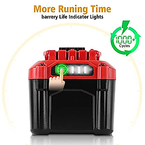 Upgraded DSANKE CMCB204 6000mAh 20V Lithium-ion Battery Replacement for Craftsman V20 Lithium Ion Battery CMCB204 CMCB204-2 CMCB202 CMCB202-2 CMCB201 Craftsman V20 Battery