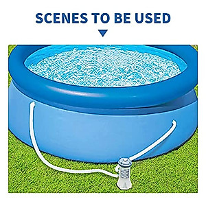 Pool Hoses for Above Ground Pools, 4 Pack 1.25 x 59 Inch Pool Filter Pump Hoses, Compatible with Intex Pool Filter Pump 607, 637 With 8 Metal Clamps(4)