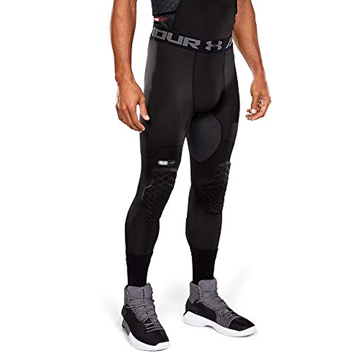 Under Armour Gameday 2 Pad 3/4 Basketball Tight, BLK,LG