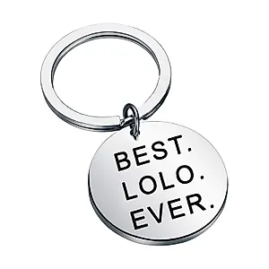 Lywjyb Birdgot Lolo Gift Grandma Gift Grandma Birthday Gift Lolo Keychain (LOLO br)