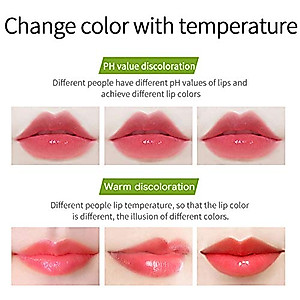 Kaynest 2 Packs Aloe Vera Lipstick Lips Moisturizer Long Lasting Nutritious Lip Balm Magic Temperature Color Change Lip Gloss (Set-A)