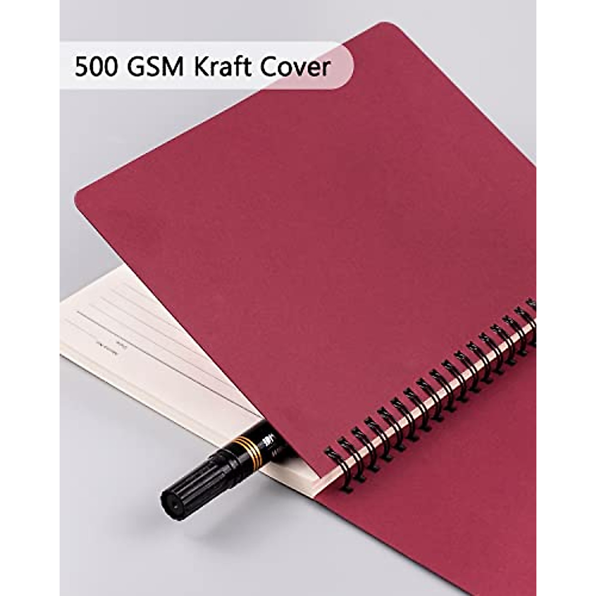 Spiral Notebooks A5 Lined 10Pcs College Ruled Journals Bulk-5 Colors Cover, 120 Pages/60 Sheets, 8.3 "x 5.8", for Students Office Business Subject Diary Ruled Book