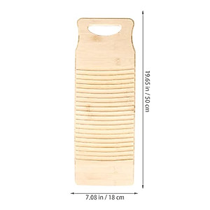 Washboard Bamboo Washboard 50x18x1.8cm Wash Board For Hand Washing Cloths Washboard For Laundry Hand Wash Board Clothes Washing Tool for Home Washboard Wood Washboard